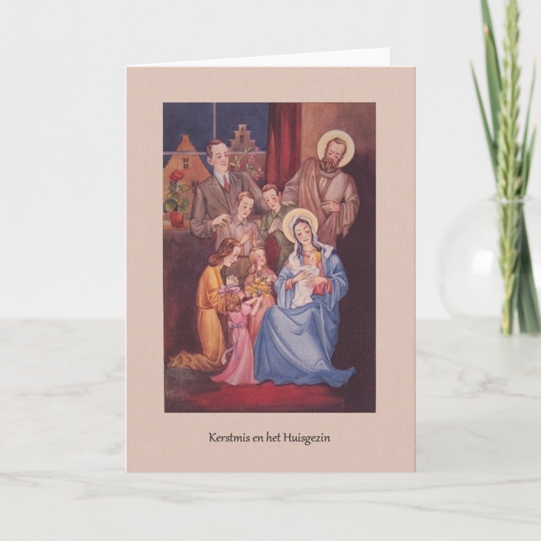 Vintage Dutch Christmas Greeting Card | Zazzle