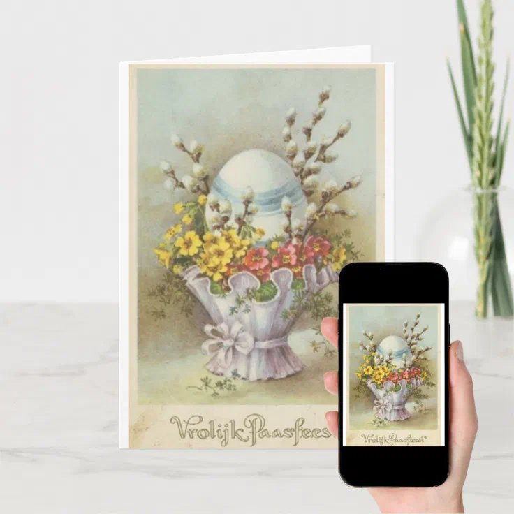 Vintage Dutch Easter Card | Zazzle