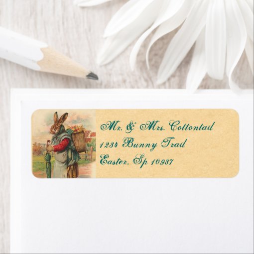 Vintage Easter Address Labels | Zazzle