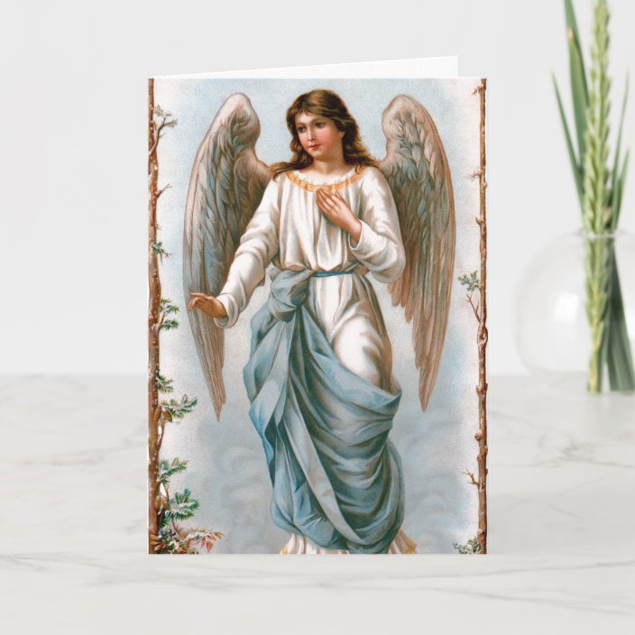 Vintage Easter Angel Greeting Card | Zazzle.com