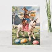 Vintage Easter Bunny Card | Zazzle