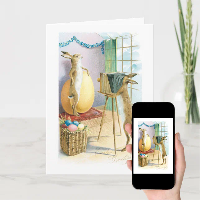 Vintage Easter Bunny Greeting Card | Zazzle Vintage Easter Bunny Greeting Card | Zazzle