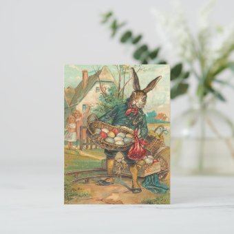 Vintage Easter Bunny Postcard | Zazzle