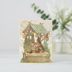 Vintage Easter bunny postcard | Zazzle