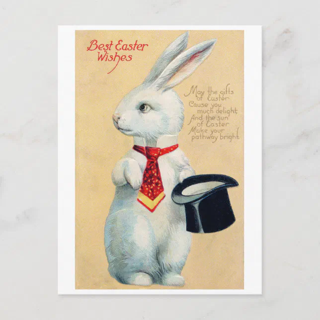 Vintage Easter Bunny Postcard | Zazzle