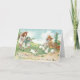 Vintage Easter Children and Easter Bunnies Holiday Card | Zazzle