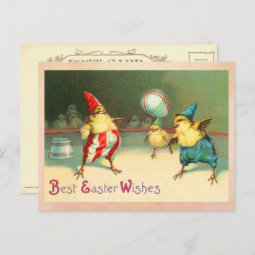 Vintage Easter Circus Holiday Postcard | Zazzle
