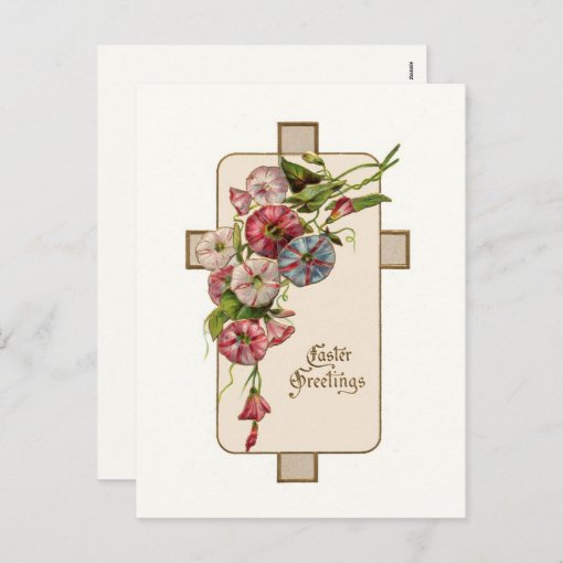 Vintage Easter Cross Post Card | Zazzle