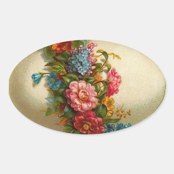 Vintage Easter Egg Stickers | Zazzle