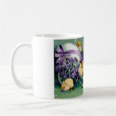 Vintage Easter Greetings Girl Egg Chick Carriage Coffee Mug | Zazzle
