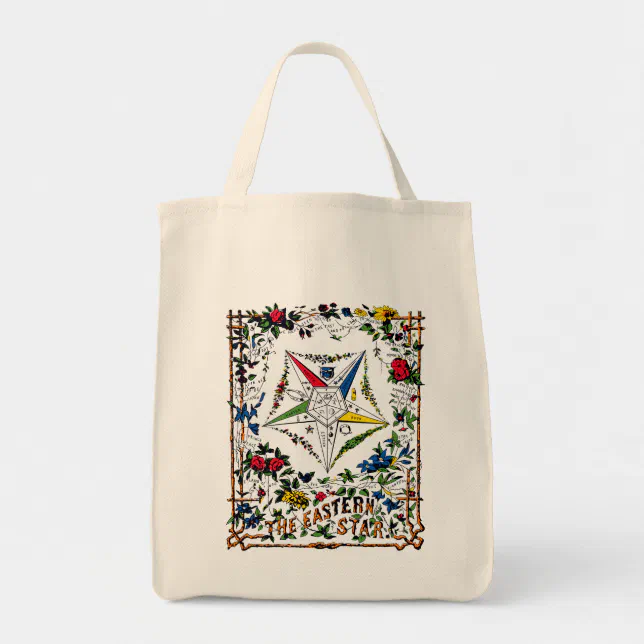Vintage Eastern Star Signet Tote Bag | Zazzle