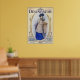 Vintage Edwardian Magazine Cover and Woman in Blu Poster | Zazzle