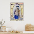 Vintage Edwardian Magazine Cover and Woman in Blu Poster | Zazzle
