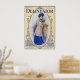 Vintage Edwardian Magazine Cover and Woman in Blu Poster | Zazzle
