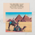Vintage Egypt, Great Pyramid at Giza Postcard | Zazzle