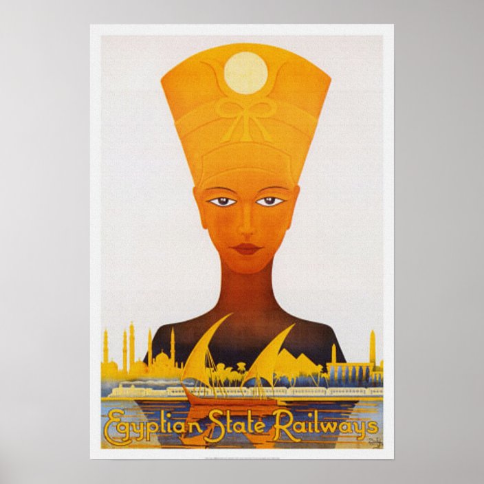 Vintage Egypt Travel Advertising Art Poster | Zazzle.com
