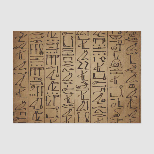 Vintage Egyptian Hieroglyphics Paper Print | Zazzle