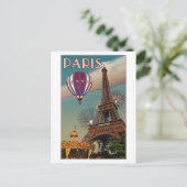 Vintage Eiffel Tower Postcard | Zazzle