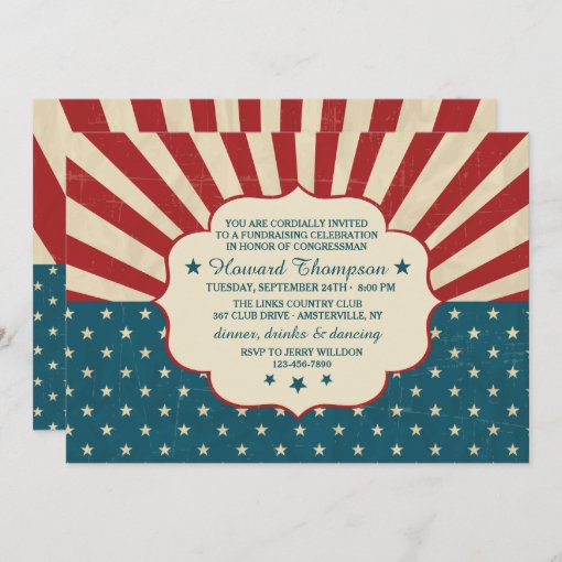 Vintage Election Invitation | Zazzle