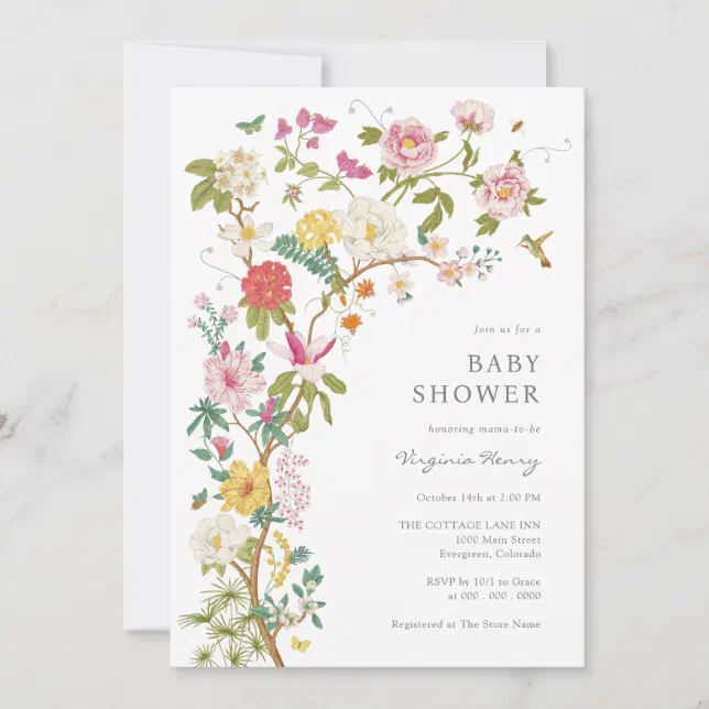 Vintage Elegant Baby Shower Invitation | Zazzle