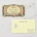 Vintage, Elegant French Country Business Card | Zazzle
