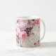 Vintage Elegant Pink Red Purple Roses Pattern Coffee Mug | Zazzle