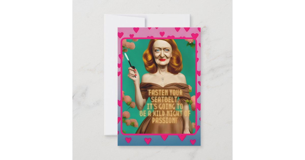 Vintage Elegant Script | Pretty Woman Funny Quote Card | Zazzle