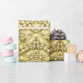 Vintage Embossed Metallic Gold Foil Floral Design Wrapping Paper | Zazzle