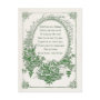 Vintage Irish Blessing, Hands and Shamrocks Postcard | Zazzle