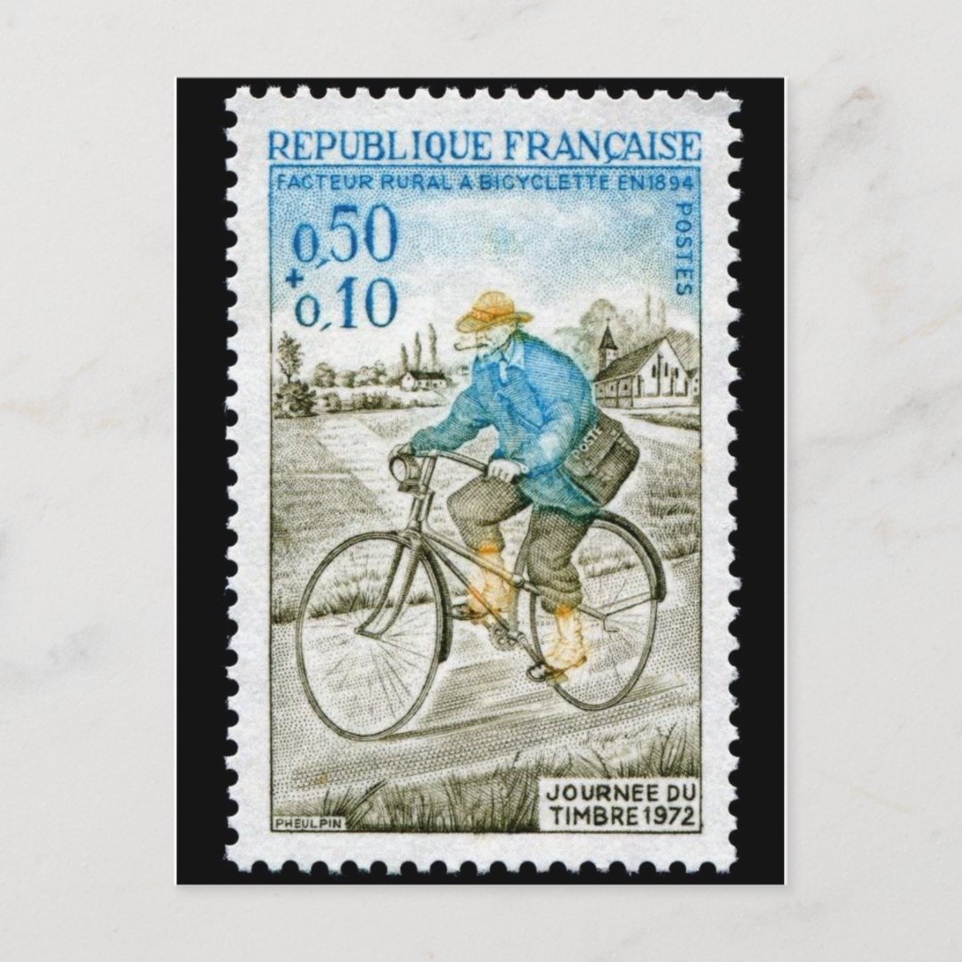 Vintage Engraved Stamp Postcard | Zazzle