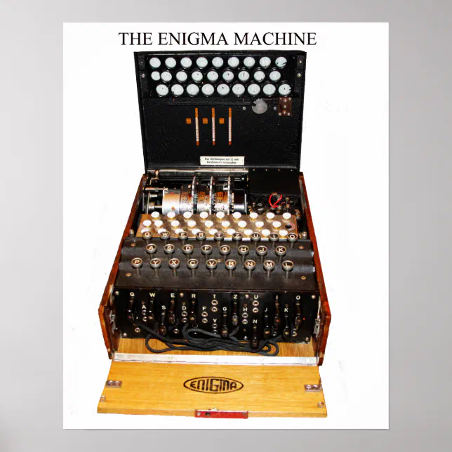 Vintage Enigma machine military secret codes Poster | Zazzle