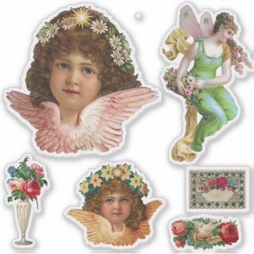 VINTAGE EPHEMERA STICKER COLLECTION | Zazzle