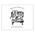 Vintage Espresso Machine Coffee Branding Rubber Stamp | Zazzle