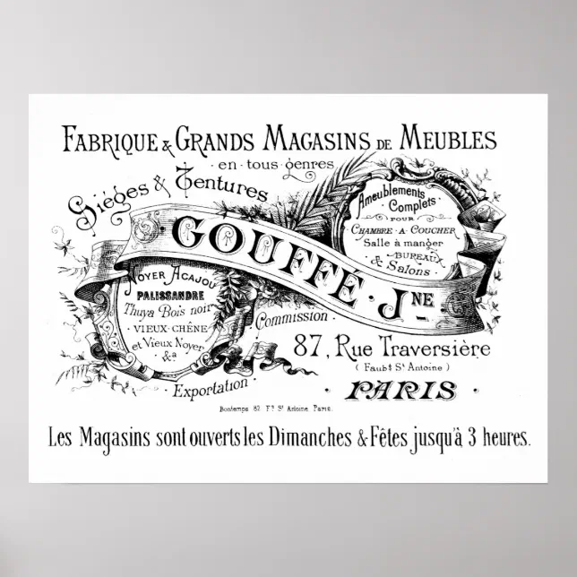 Vintage European Manufacturer Advertisement Poster | Zazzle
