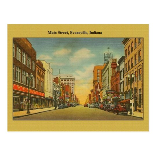 Vintage Evansville Indiana Postcard | Zazzle.com