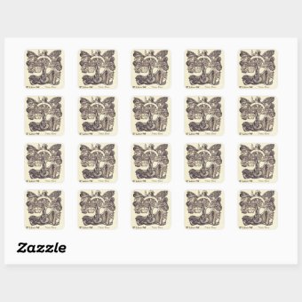 Vintage Ex Libris Bookplate Stickers | Zazzle