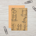 Vintage Exercise Workout Gym Personal Trainer Business Card | Zazzle