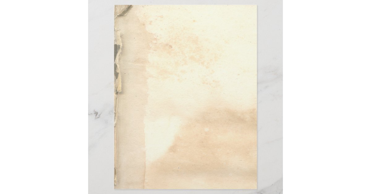 Vintage Faded Old Book Leaves Letterhead | Zazzle