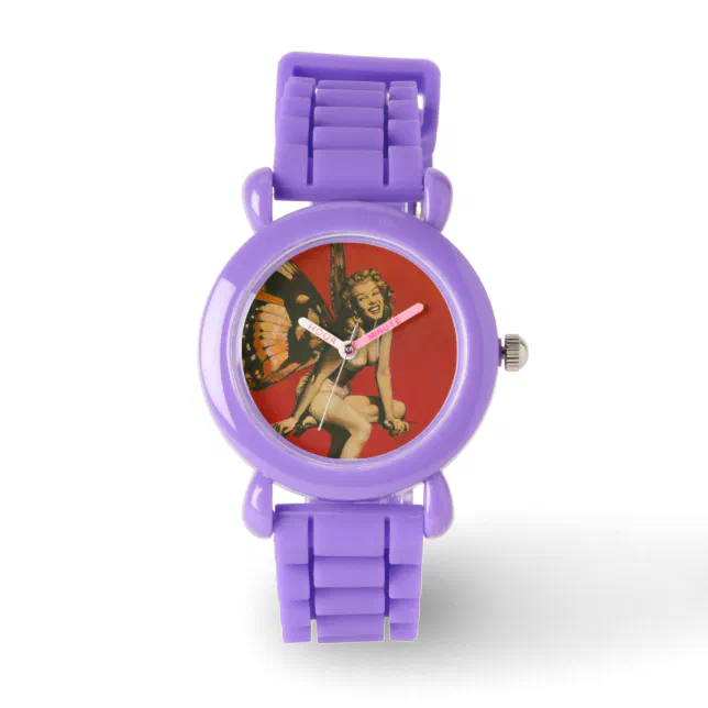 Vintage Fairy Pin-up Watch | Zazzle