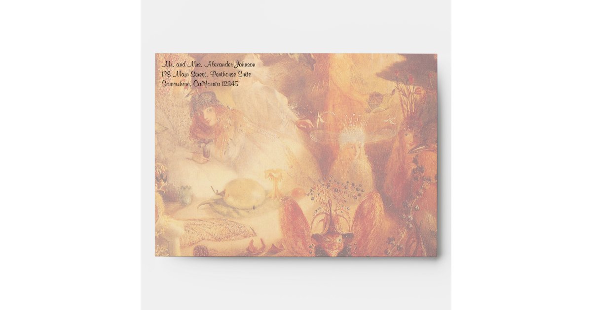 Vintage Fairy Tale The Captive Robin by Fitzgerald Envelope | Zazzle