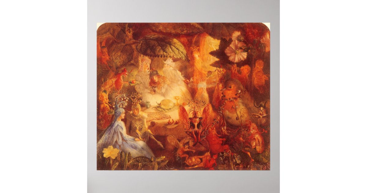 Vintage Fairy Tale The Captive Robin by Fitzgerald Poster | Zazzle