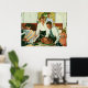Vintage Family Cooking Thanksgiving Dinner Kitchen Poster | Zazzle