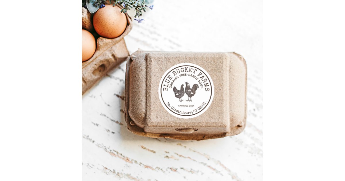 Vintage Farm Fresh Eggs Carton Label | Zazzle