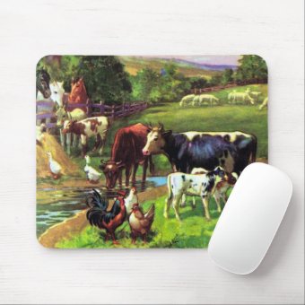 Vintage Farm Mouse Pad | Zazzle