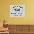 Vintage Farmhouse Style Family Farm Poster | Zazzle