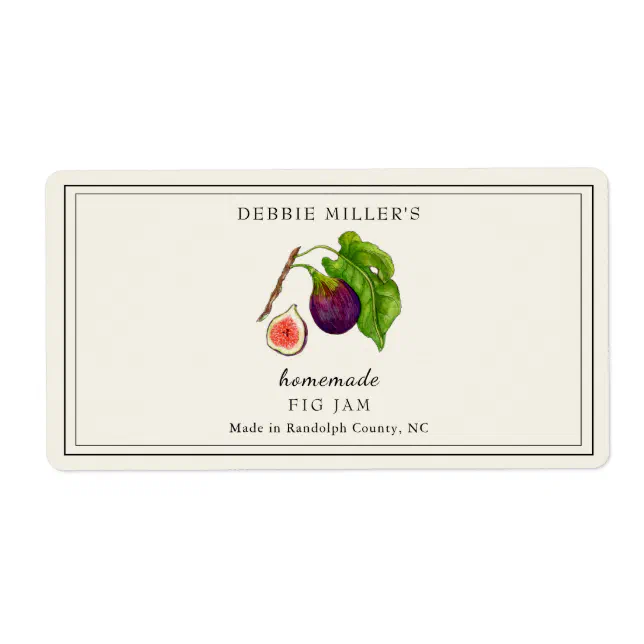 Vintage Fig Jam or preserve Rectangular Sticker | Zazzle