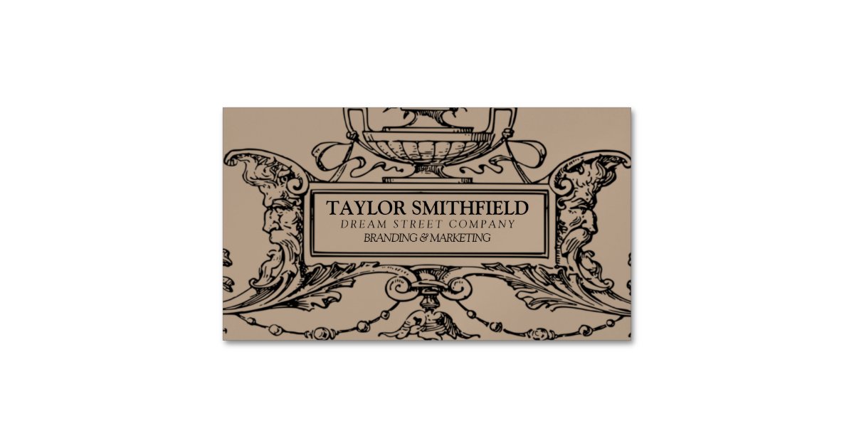 Vintage Fine Line Business Card | Zazzle