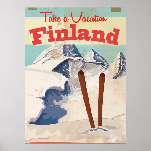 Vintage Finland Travel Poster | Zazzle