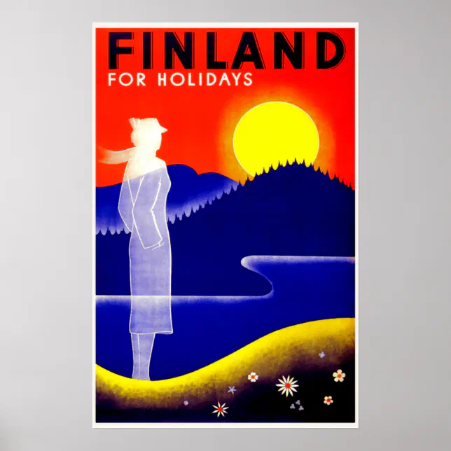 Vintage Finland Travel Poster | Zazzle
