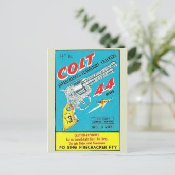 Vintage Firecracker Package Postcard | Zazzle